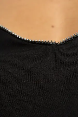 Dsquared2 Off-shoulder Mini Dress With Embellished Neckline