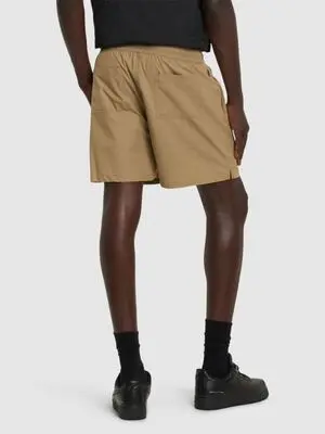 REPRESENT Logo Embroidered Elastic Waist Shorts - Green