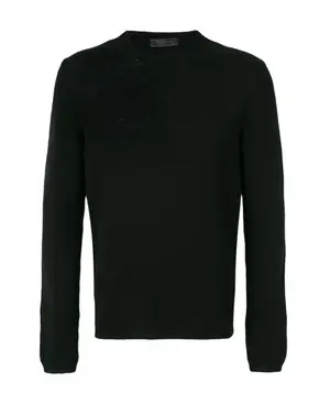 Prada Cashmere Crew-neck Sweater - Black