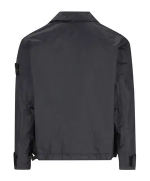 Stone Island Zip-pocket Overshirt Jacket - Blue