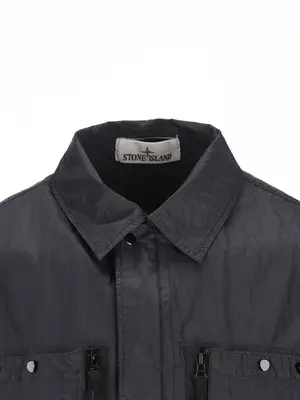 Stone Island Zip-pocket Overshirt Jacket - Blue