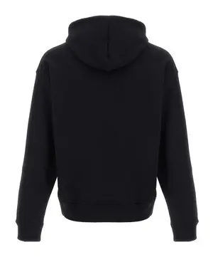 Moschino Teddy Bear Logo Long Sleeve Hoodie - Black