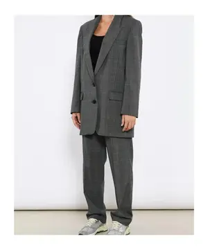 Isabel Marant Étoile Priska High-waist Plaid Trousers