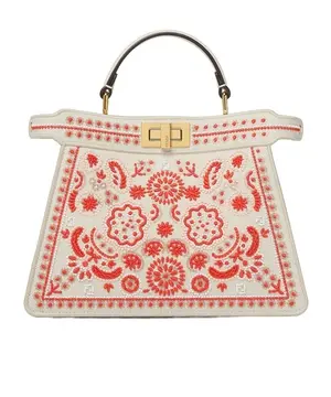 FENDI Fendi Embroidered Canvas Bag