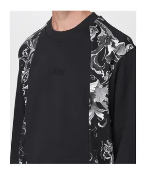 Versace Long Sleeve Sweatshirt With Floral Print