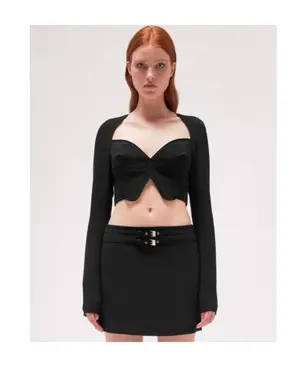 Blumarine Butterfly-motif Cropped Top