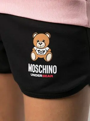 Moschino Underbear Logo Sports Shorts - Black