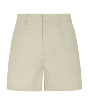 Fendi Logo Patch Bermuda Shorts - Beige