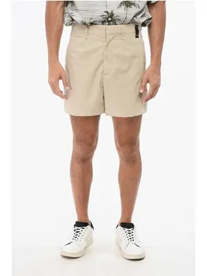 Fendi Logo Patch Bermuda Shorts