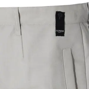 Fendi Logo Patch Bermuda Shorts