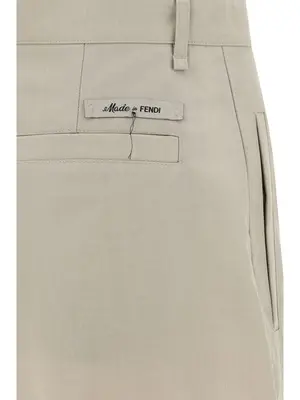 Fendi Logo Patch Bermuda Shorts