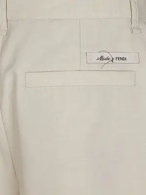 Fendi Logo Patch Bermuda Shorts