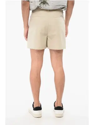 Fendi Logo Patch Bermuda Shorts