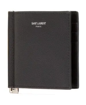Saint Laurent Bill Clip Wallet - Black