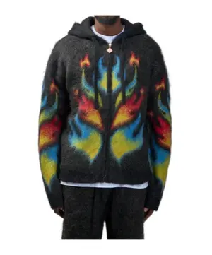 Casablanca Flame Laurel Zip Hoodie