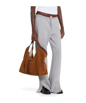 Gucci Giglio Large Tote Bag - Brown
