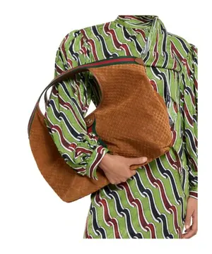 Gucci Giglio Large Tote Bag - Brown