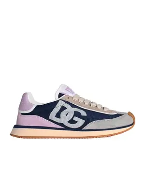 Dolce & Gabbana Logo Printed Low-top Sneakers - Multicolor