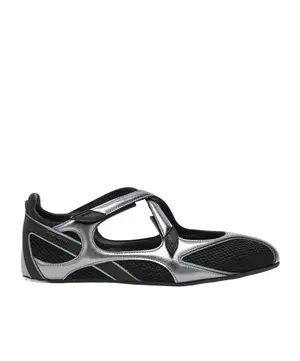 Attico Floor 01 Round-toe Ballerina Flats - Black
