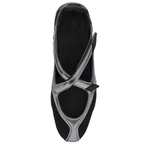 Attico Floor 01 Round-toe Ballerina Flats - Black
