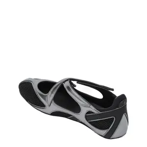Attico Floor 01 Round-toe Ballerina Flats - Black