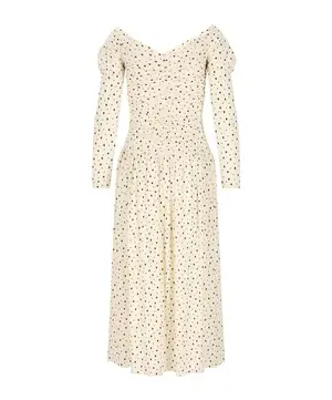 Isabel Marant Étoile X Giovana Off-shoulder Slit Detailed Dress