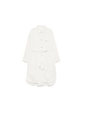 YVES SALOMON Belted Shirt Dress