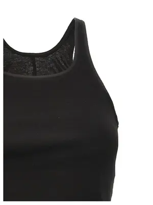 Rick Owens Basic Cropped Tank Top - Black