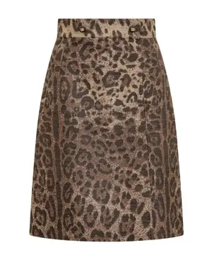 Dolce & Gabbana Leopard Print Mini Skirt