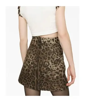 Dolce & Gabbana Leopard Print Mini Skirt