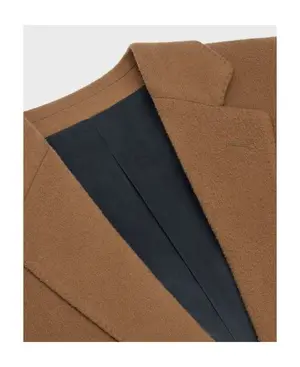 Celine Notch Lapel Escorial Wool Coat