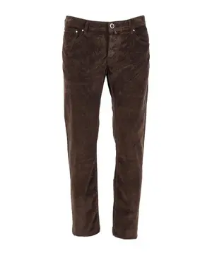 Jacob Cohen Nick Corduroy Five-pocket Trousers - Brown
