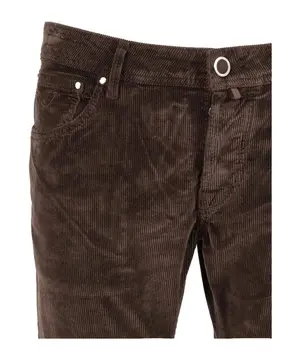 Jacob Cohen Nick Corduroy Five-pocket Trousers - Brown