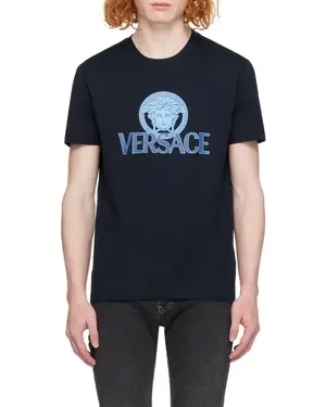 Versace Medusa Head-printed Crewneck T-shirt