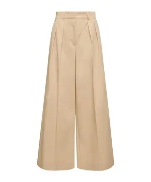 Moncler Pleated Tailored Trousers - Beige
