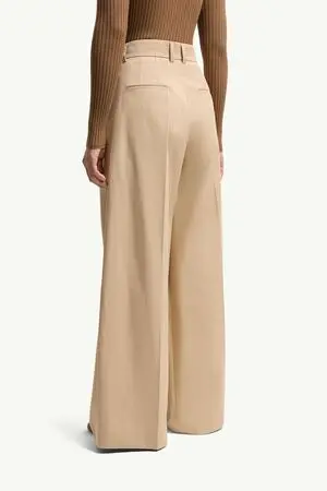 Moncler Pleated Tailored Trousers - Beige