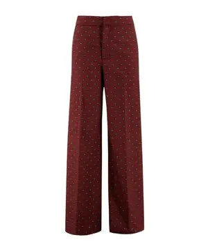 Etro Tailored Printed Trousers - Brown