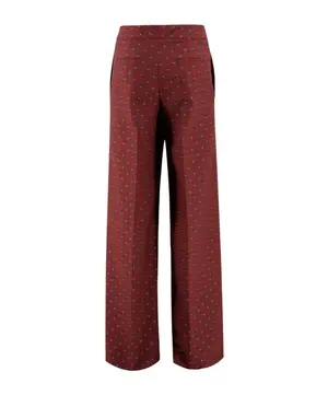 Etro Tailored Printed Trousers - Brown