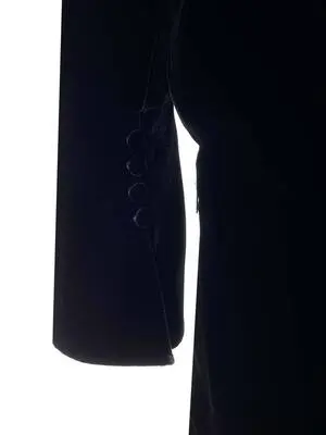 Saint Laurent Cut-out Detailed Long-sleeved Dress