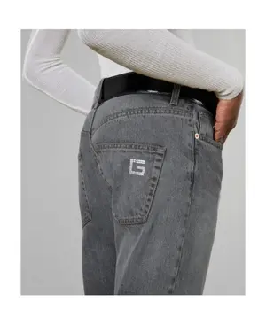 Gucci Retro Square G Washed Denim Pants