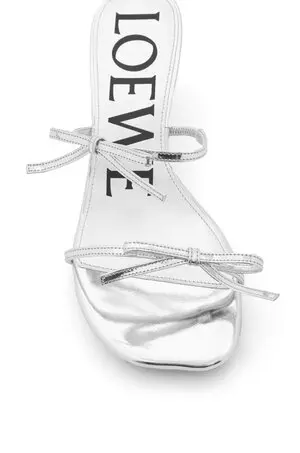 Loewe Petal Metallic Sandals