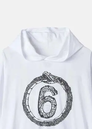 MAISON MARGIELA Oversized Logo-print Hooded Dress