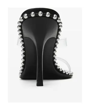 Alexander Wang Nova Open Toe High Heel Sandals With Logo Detailing