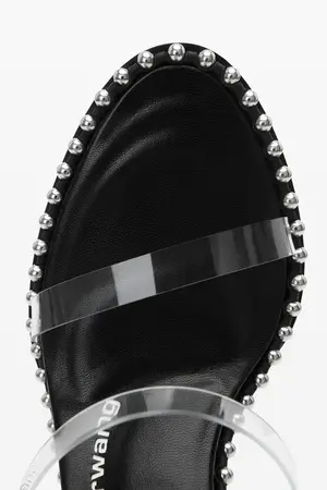 Alexander Wang Nova Open Toe High Heel Sandals With Logo Detailing
