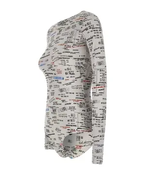MAISON MARGIELA Long Sleeve Printed Bodysuit