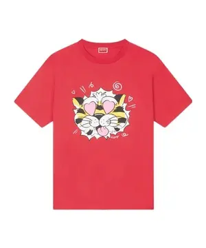 Kenzo Wild Tiger Oversized T-shirt - Red