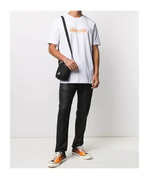 DIESEL® Coated Straight-leg Jeans