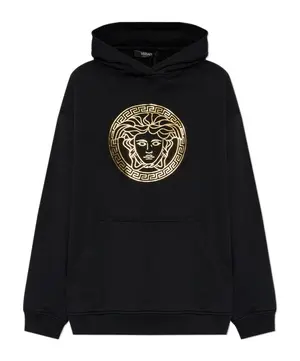 Versace Medusa Printed Long Sleeve Hoodie