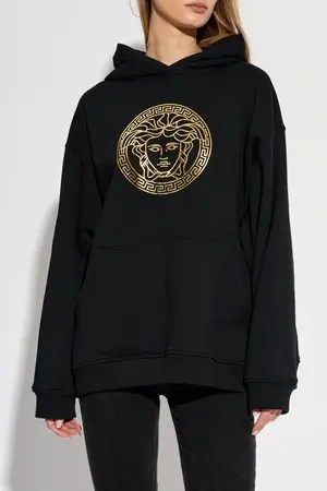Versace Medusa Printed Long Sleeve Hoodie