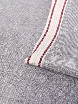 Brunello Cucinelli Striped Frayed Edge Border Scarf